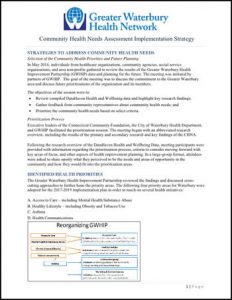 CHNA Implementation Plan | Waterbury Hospital